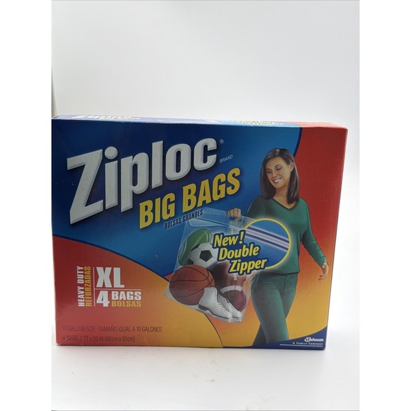 Ziploc | Storage & Organization | Ziploc Big Bag Xl Double Zipper ...